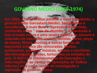 Ditadura Militar no Brasil - Prof. Altair Aguilar | PPTX