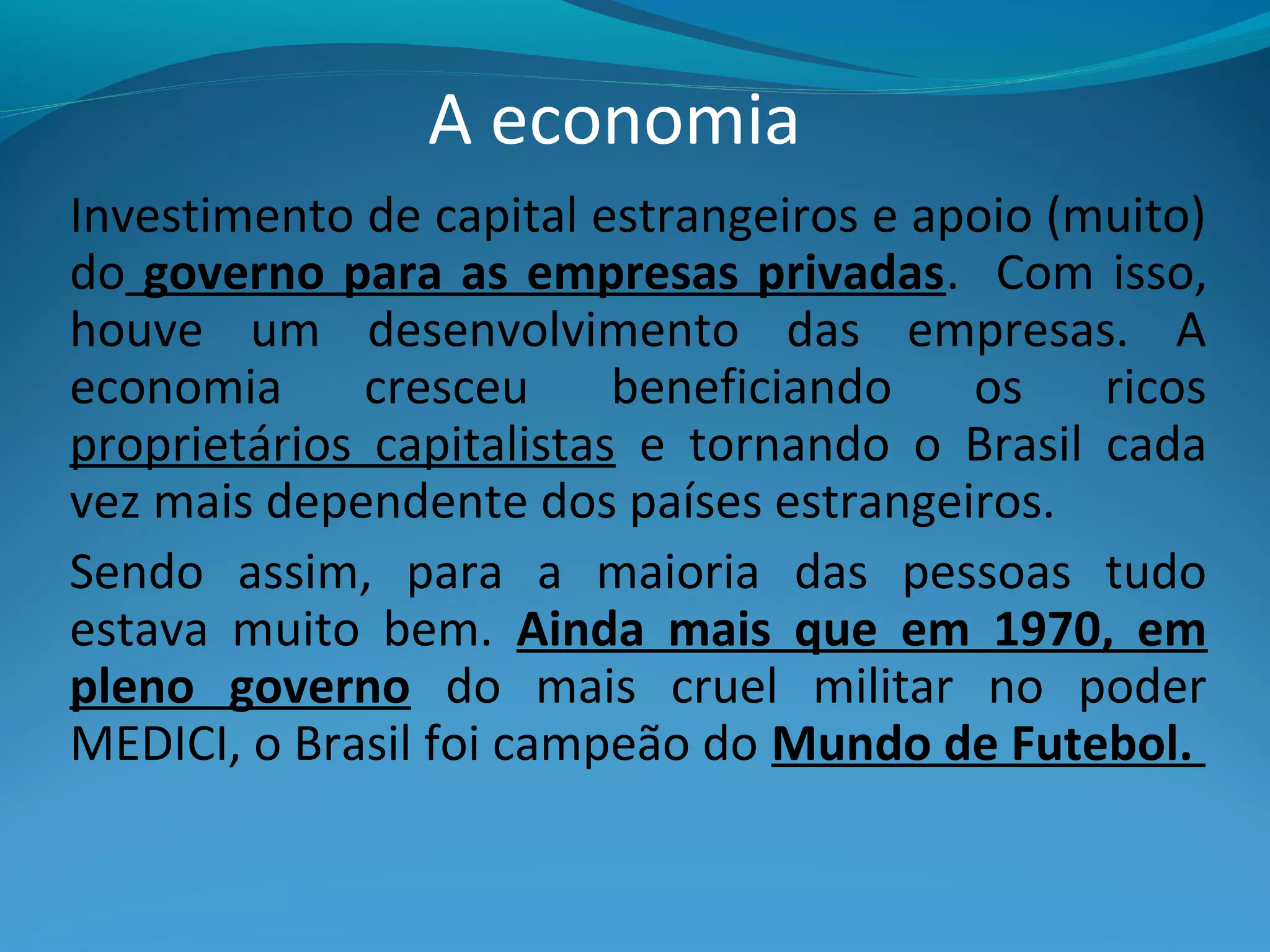 Ditadura militar no brasil (1964 1985) | PPT