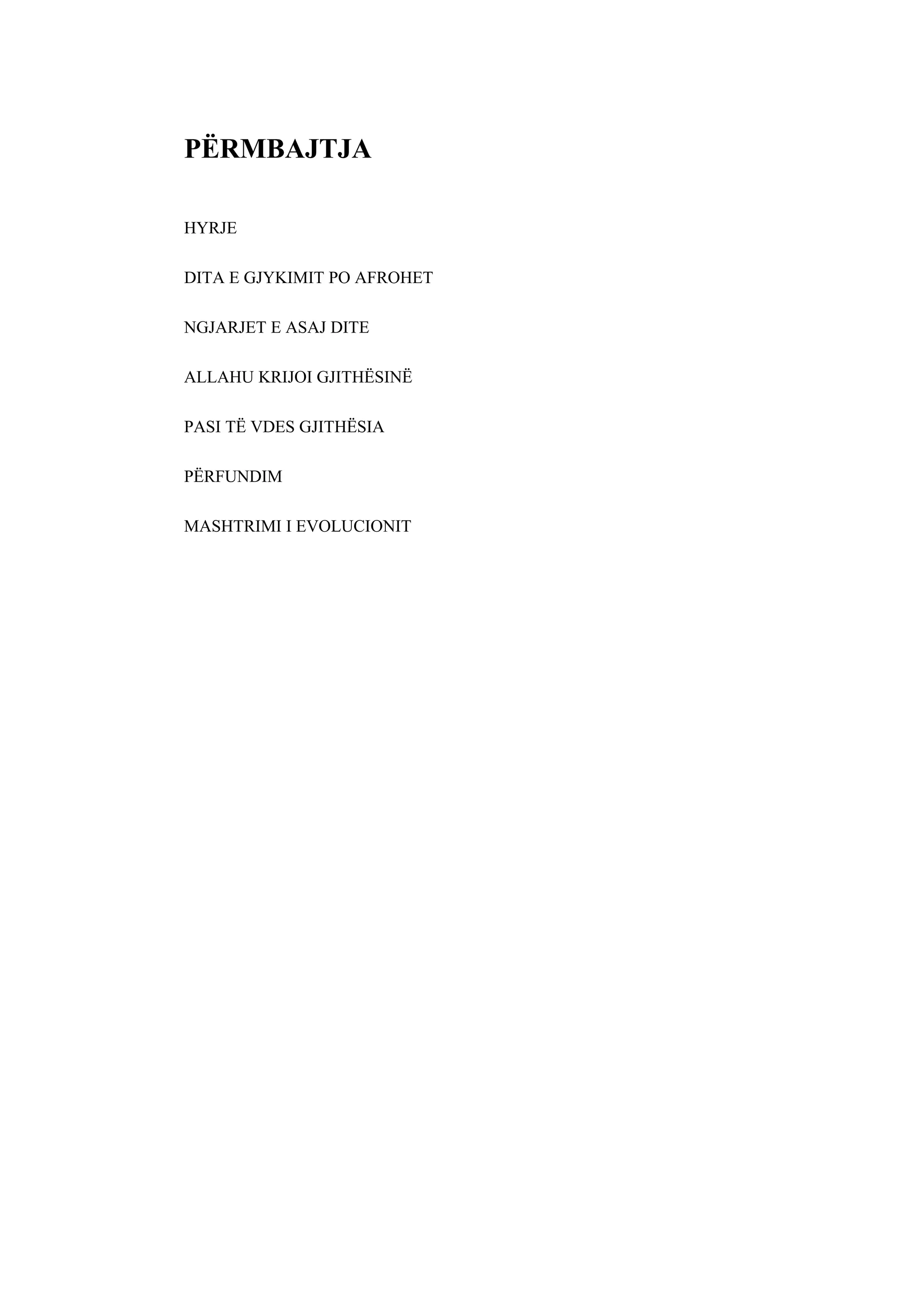 Dita e gjykimit | RTF