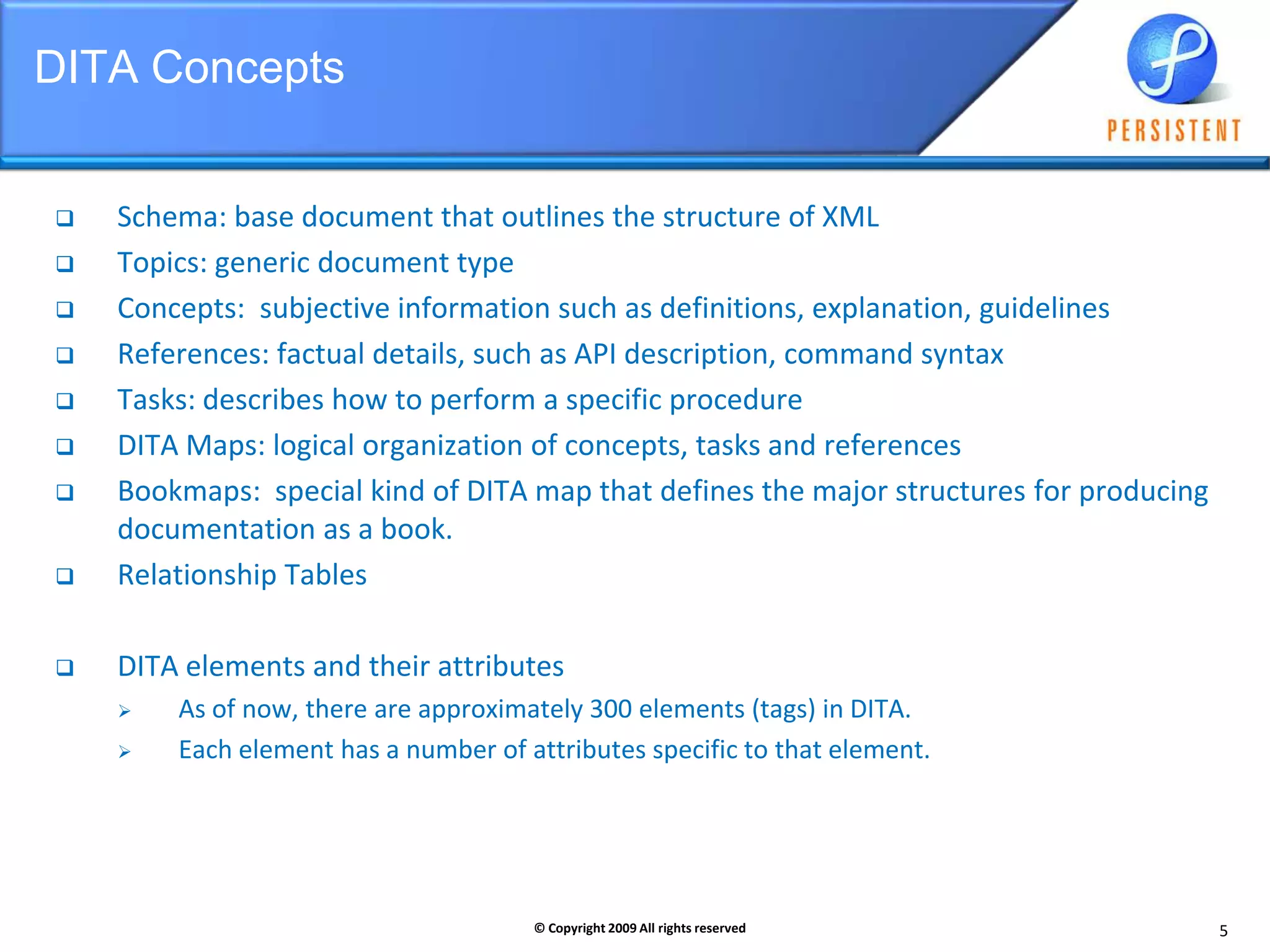 DITA introduction | PPSX