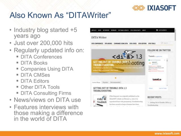 Optimizing Content Reuse with DITA | PPTX | Web Development | Internet