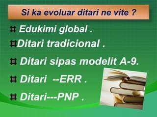 Ditari ne vite by irenakotobelli | PPTX