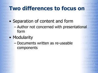TCUK 2012, Tony Self, DITA Style Guide | PPTX