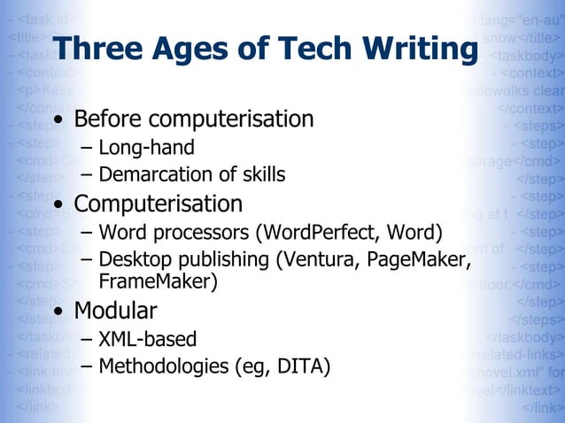 TCUK 2012, Tony Self, DITA Style Guide | PPT