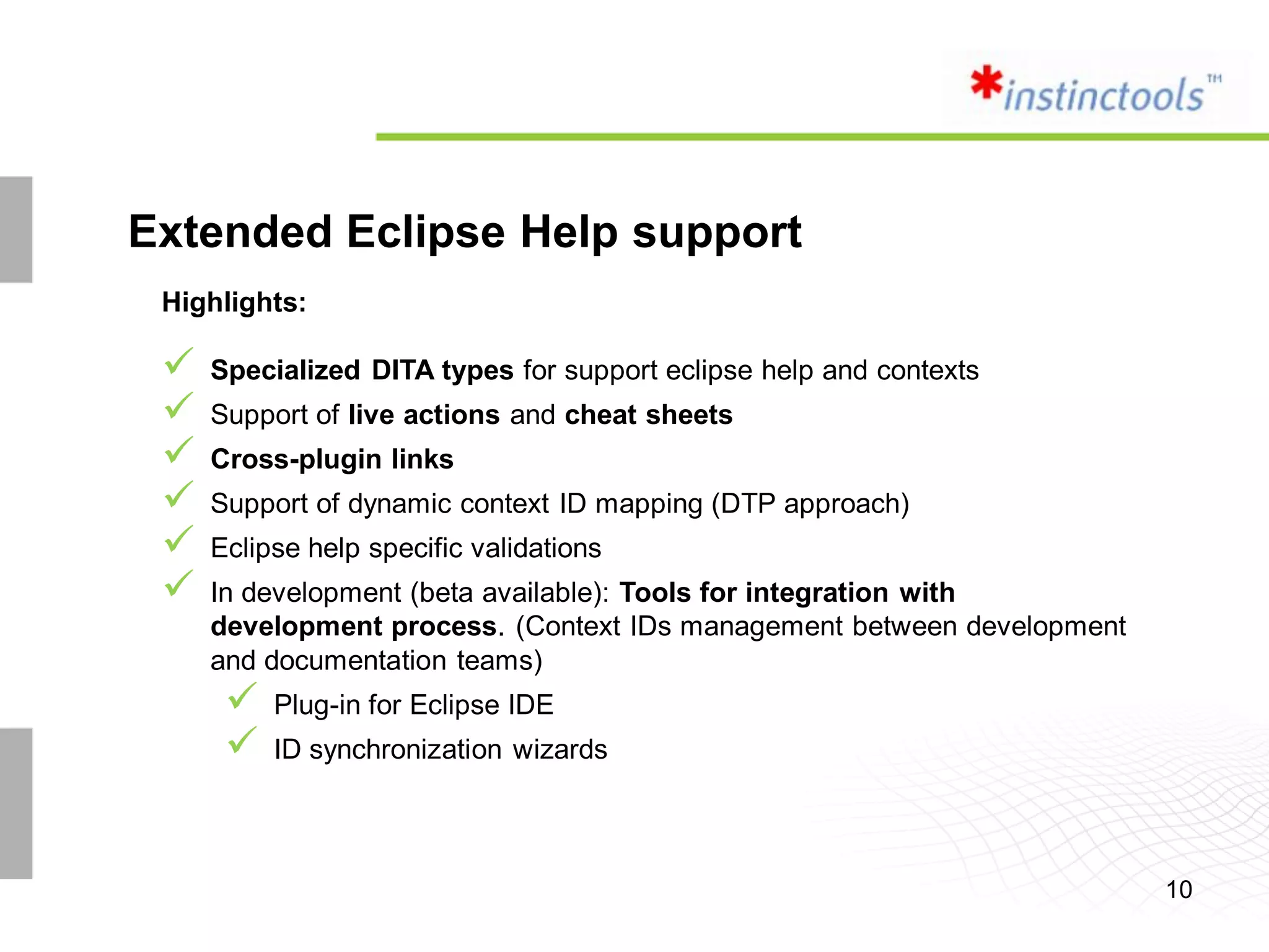 Producing documentation for Eclipse RCP applications using single ...