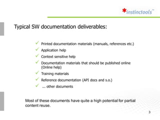 Producing documentation for Eclipse RCP applications using single source principle | PPT