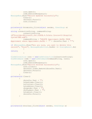 Ditec esoft C# project | PDF