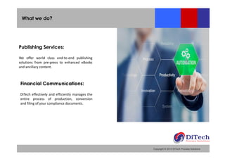 DiTech Process Solutions – Your Trusted Partner for all your Publishing ...