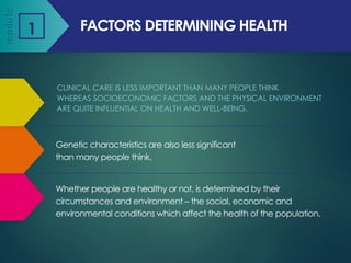 Topic: 4 The Determinants of Health complete | PPTX