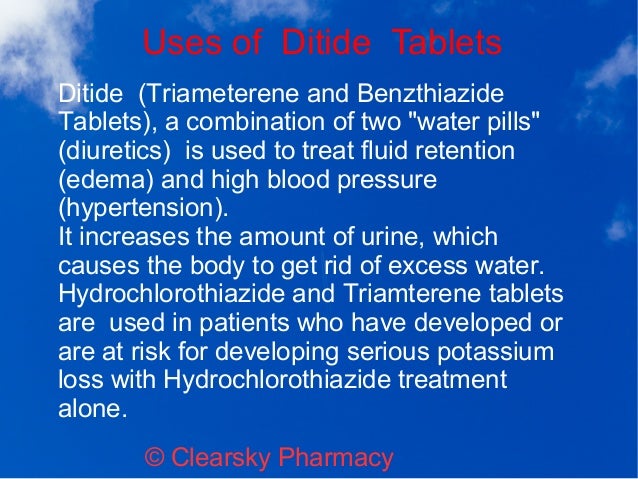 Ditide (Triameterene and Benzthiazide Tablets)