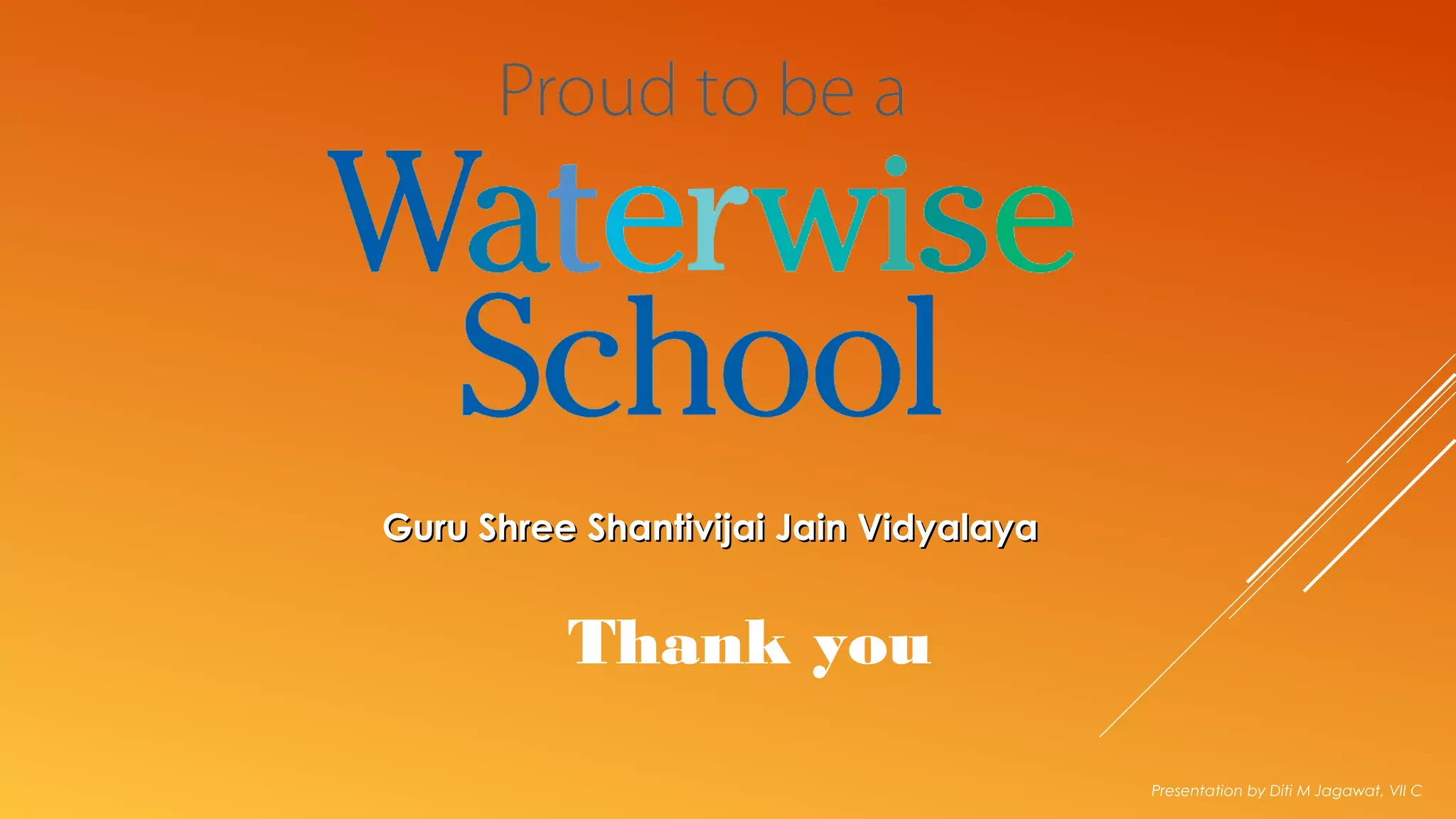 Water Conservation ppt presentation | PPT