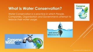 Water Conservation ppt presentation | PPT