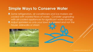 Water Conservation ppt presentation | PPT