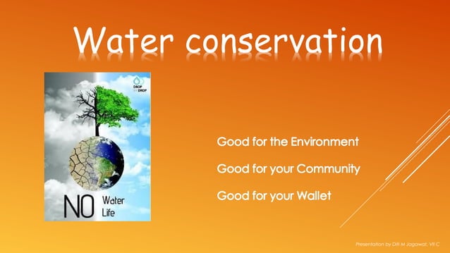 Water Conservation ppt presentation | PPT