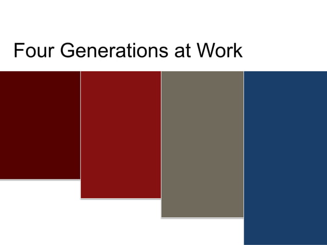 Four Generations at Work | PPT