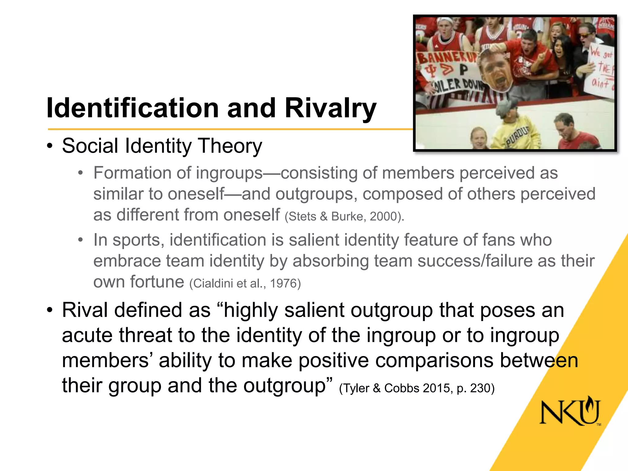 Sports rivalry comparison by geography: Are Canadians more friendly? | PPTX