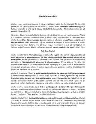 Dituria islame dhe ti | PDF