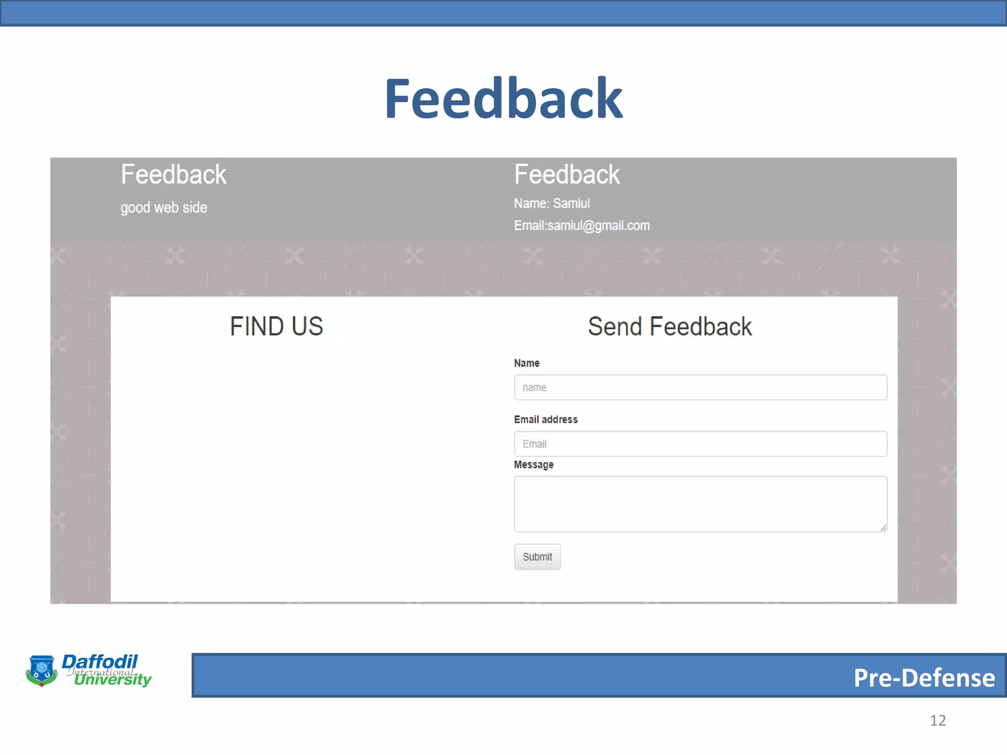 Diu developer-rating-system-pre-defence | PPT