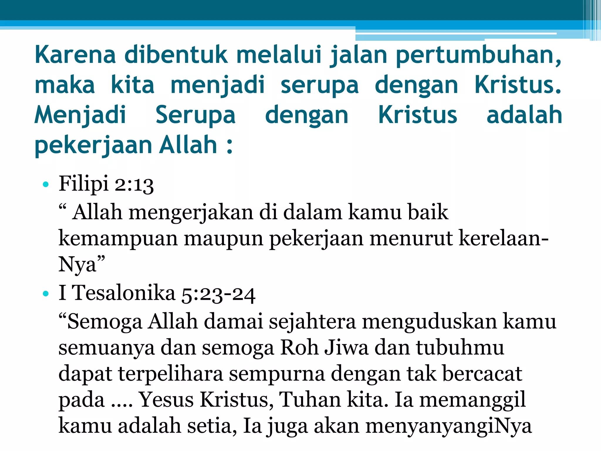 Diubah menjadi seperti kristus | PPTX