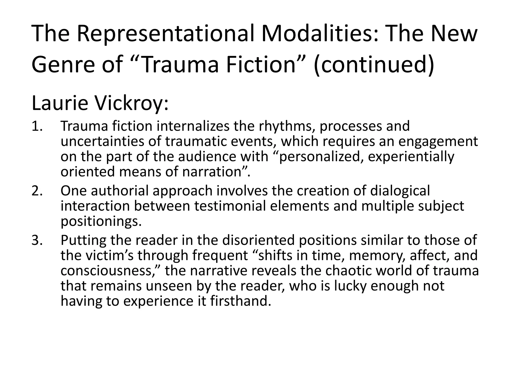 The Story of Philomel: The Representational Tone and Tenor of Trauma ...
