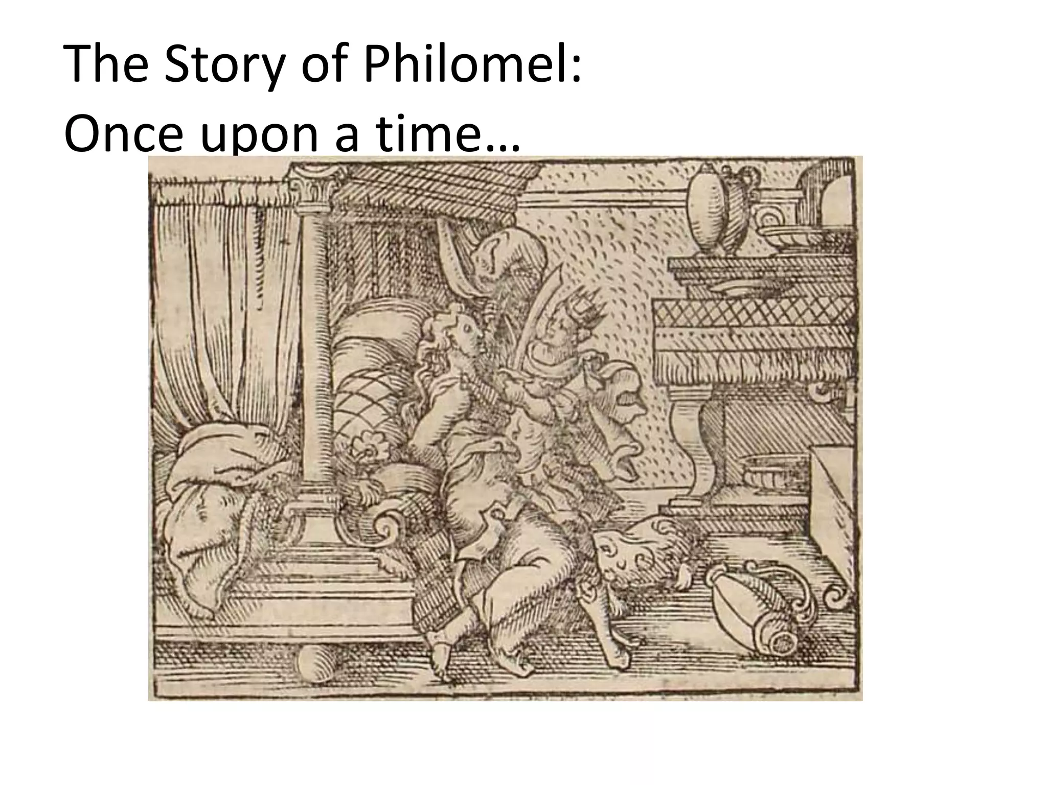 The Story of Philomel: The Representational Tone and Tenor of Trauma ...