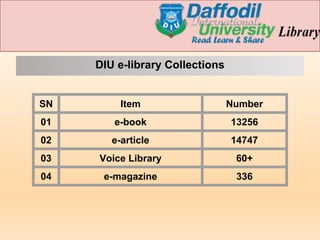 Daffodil International University Permanent Campus Library Orientation ...