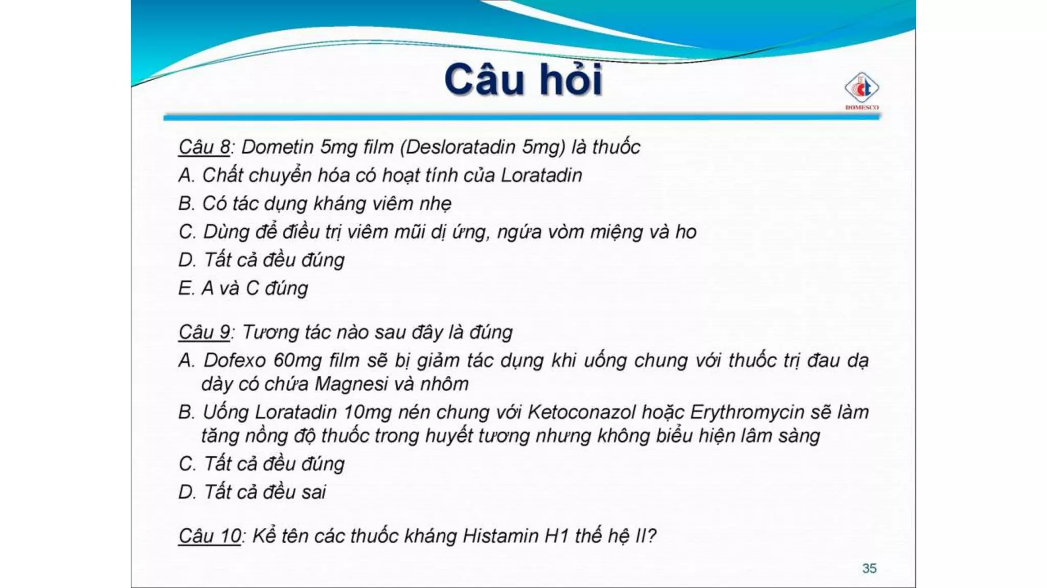 Di ung va thuoc chong di ung | PPT