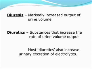 Diuresis diuretics | PPT | Free Download