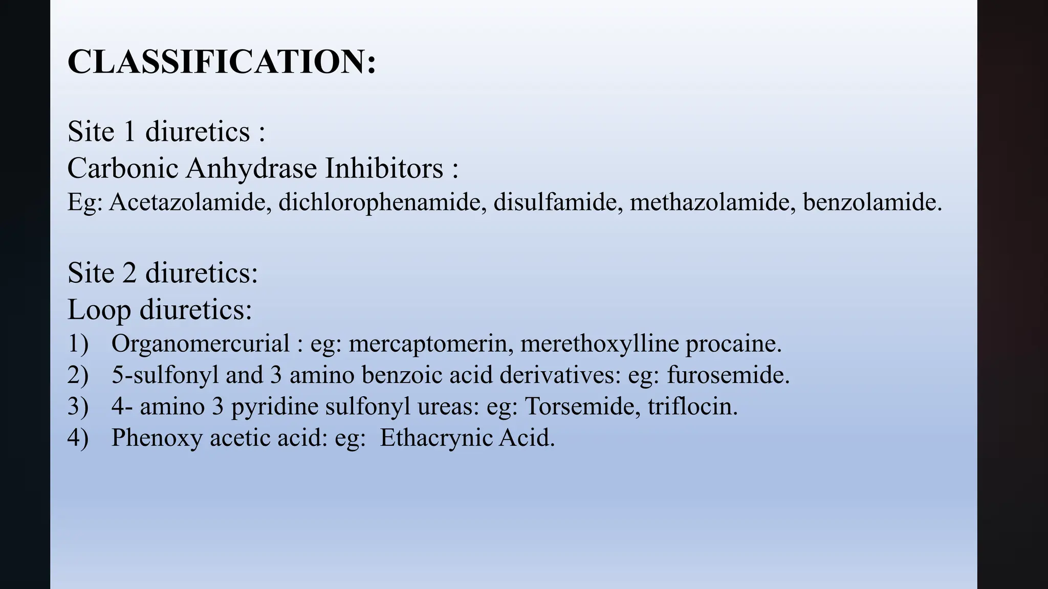 DIURETIC DRUGS MEDICINAL CHEMISTRY .pptx