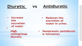 diuretic.pptx b pharm 3 rd year, pharmacology of drug | PPT