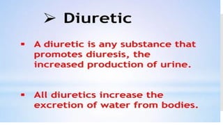 diuretic.pptx b pharm 3 rd year 5 semest | PPTX