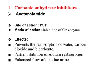 Diuretic.pptx These are drugs which increase the rate of urine flow | PPTX