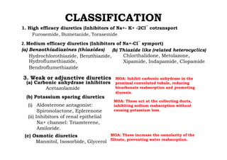 Drug' Acting on the Kidney: Diuretics Drugs | PDF