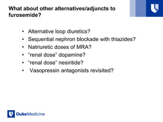 Diuretic strategies in AHF : dose dose matter ? | PPT