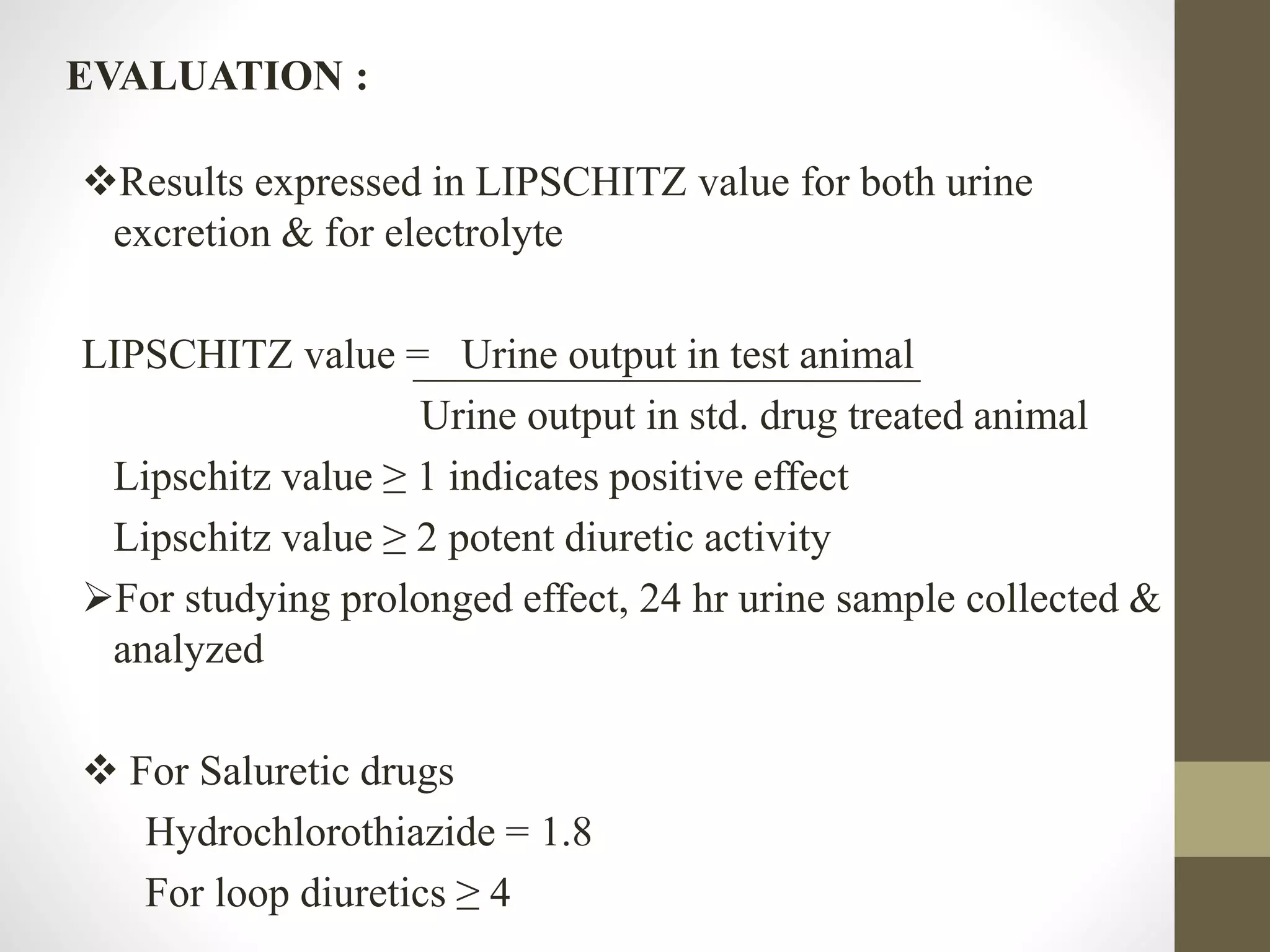 Diuretics screening models | PPTX
