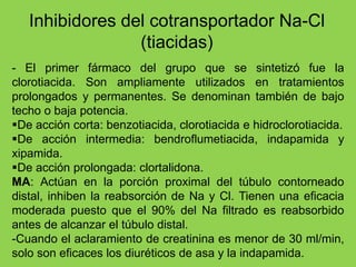 DIURÉTICOS farmacología 2 diapositivas - | PPT