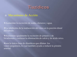 Diureticos tiazidicos | PPTX