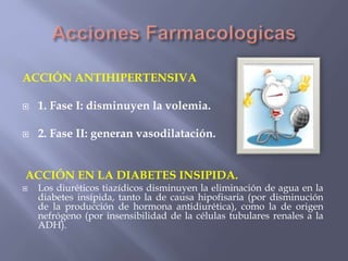 Diureticos tiazidicos | PPTX
