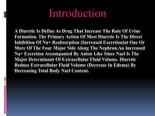 Diuretic | PPTX
