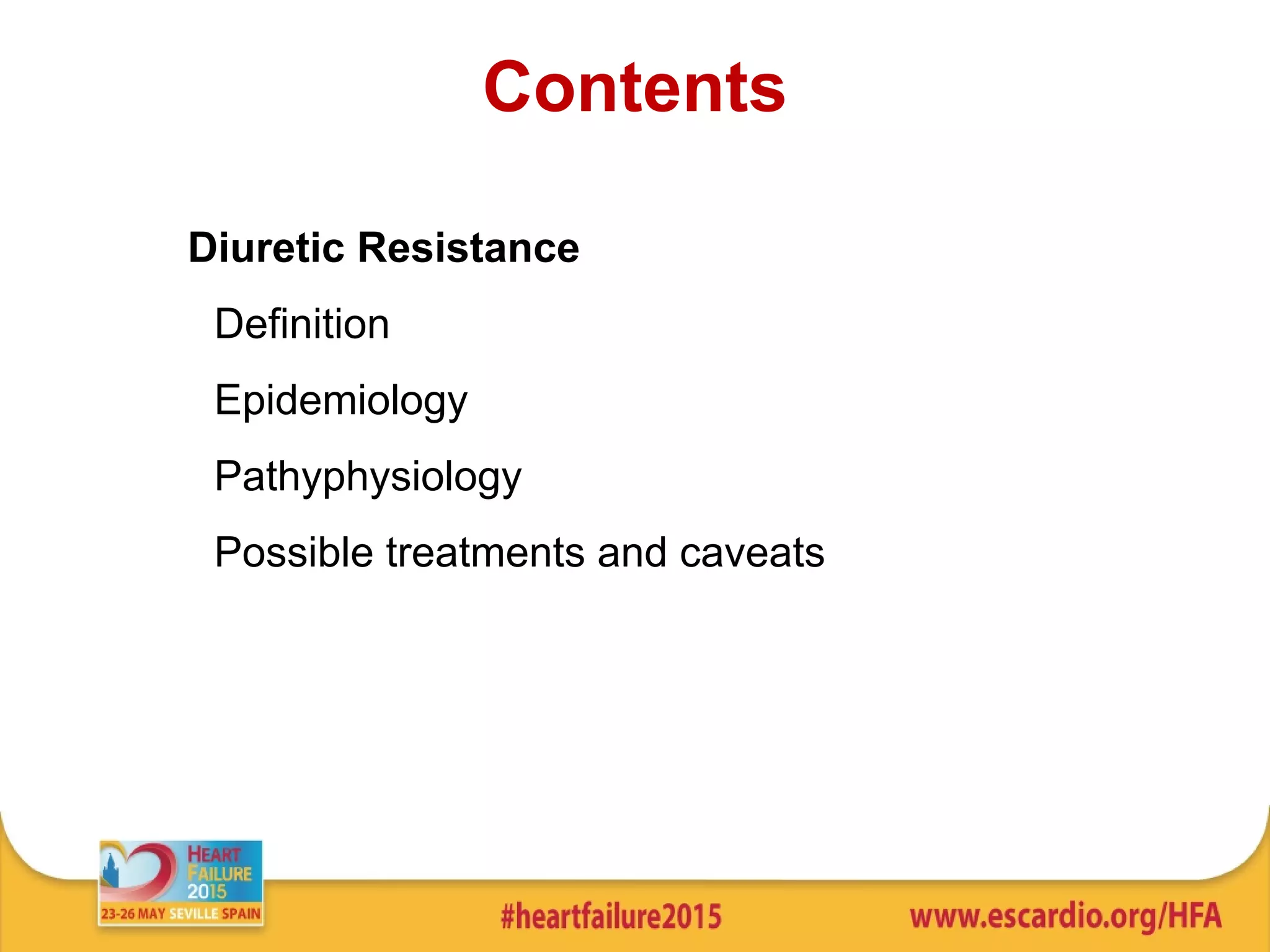Diuretic resistance | PDF