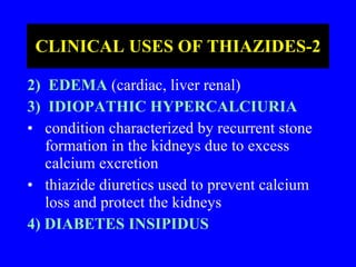 Diuretics | PPT | Chemistry | Science
