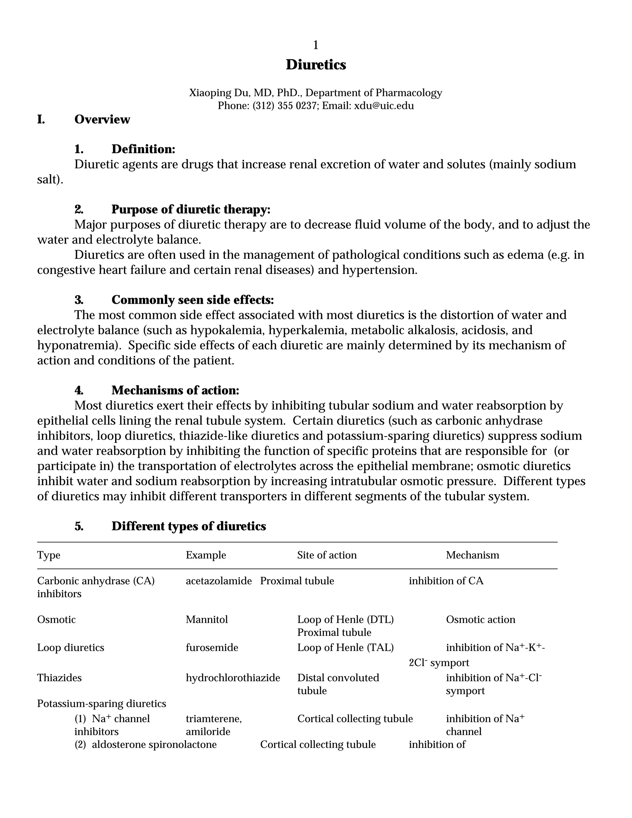 Diuretics 120716121854-phpapp01 | PDF
