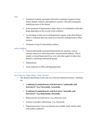 Diuretics | PDF | Endocrine and Metabolic Diseases | Diseases and ...