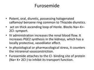 Diuretics : Dr Renuka Joshi MD,DNB, (FNB ) | PPTX