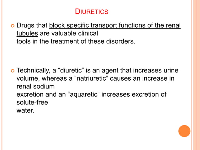 Diuretics | PPT