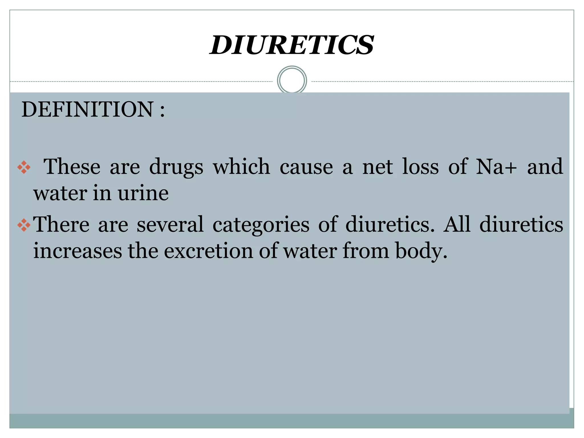 Diuretics... | PPTX