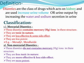 Diuretics | PPTX