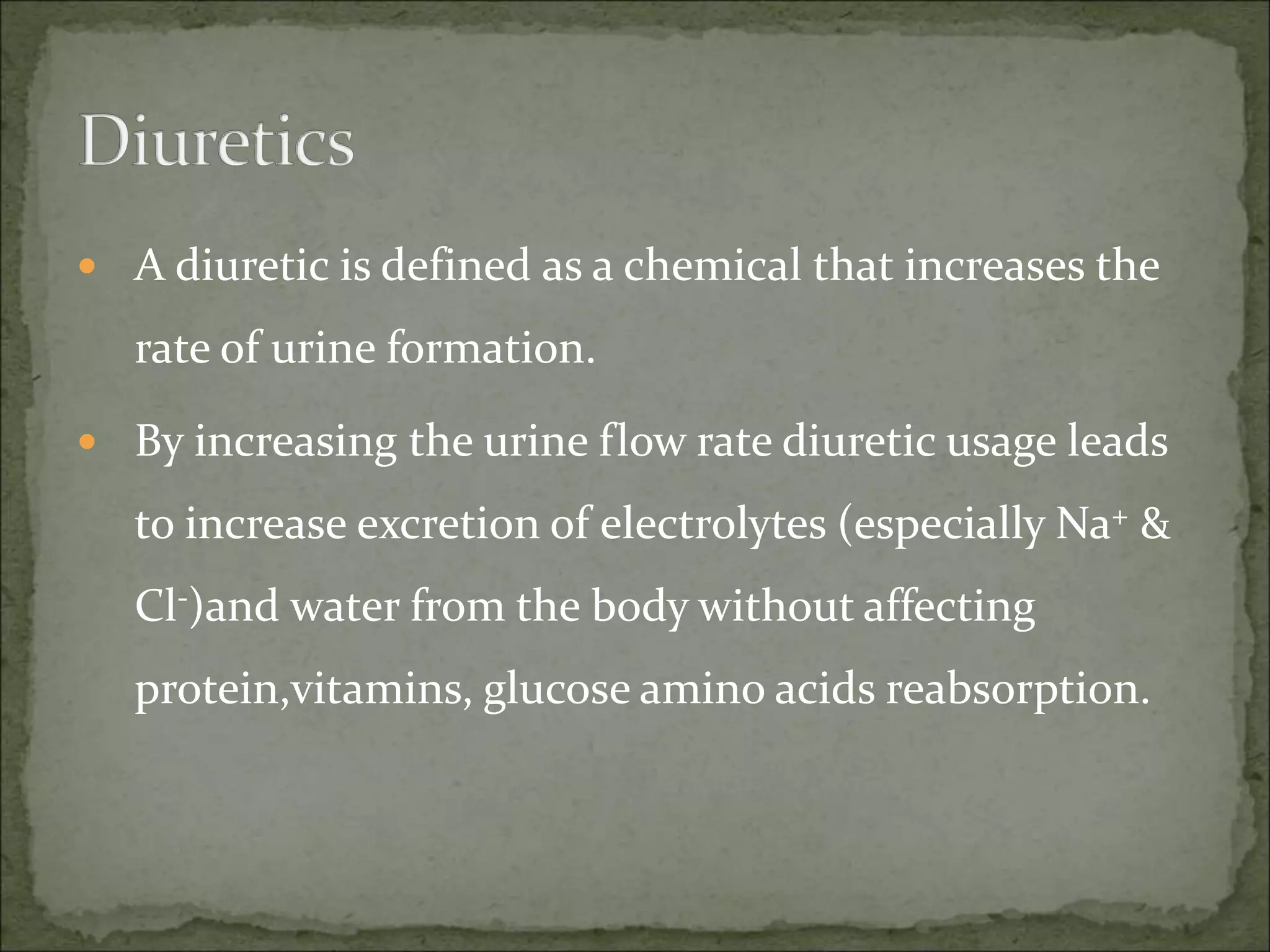 Diuretics | PPT