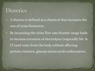 Diuretics | PPT