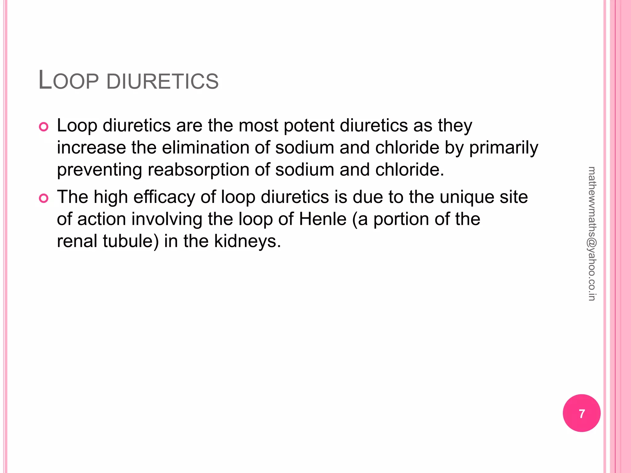 Nurses responsibilities on Diuretics | PPTX